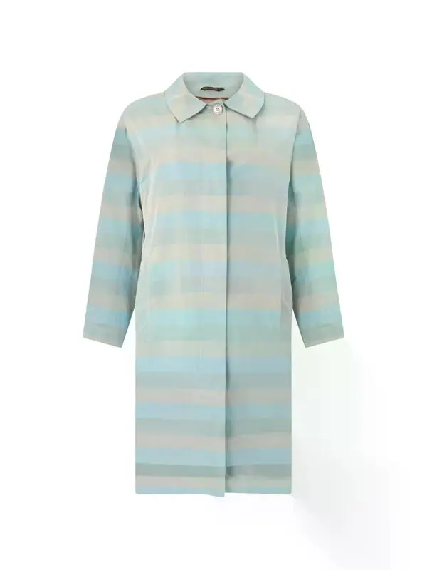 MOORER Horizontal Stripe Coat