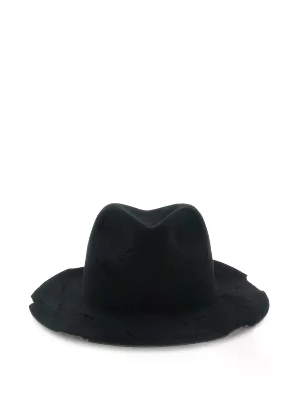 Yohji Yamamoto Cut-out Wool Felt Hat