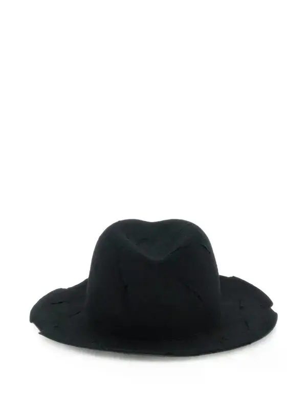 Yohji Yamamoto Cut-out Wool Felt Hat