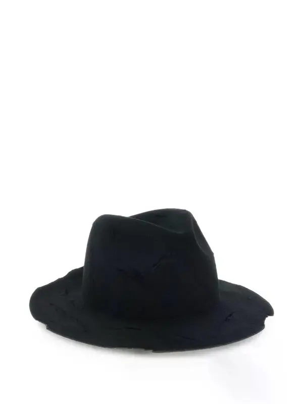 Yohji Yamamoto Cut-out Wool Felt Hat