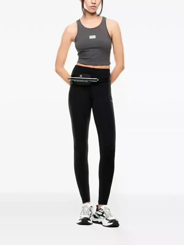 EA7 Stretch Jersey Leggings - Black