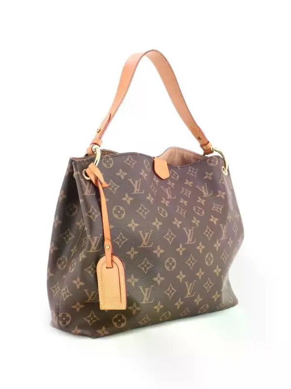 LOUIS VUITTON Graceful Hobo Bag Monogram Canvas Pm - Brown