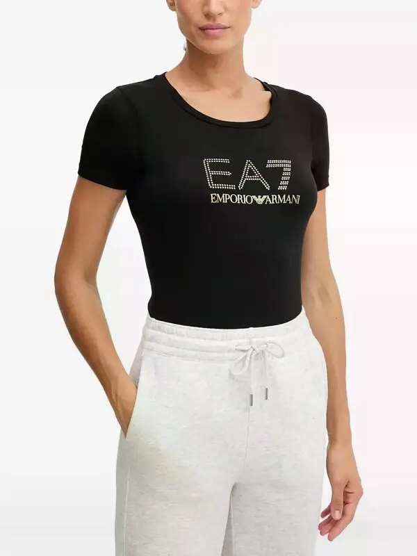 EA7 Embellished-logo T-shirt