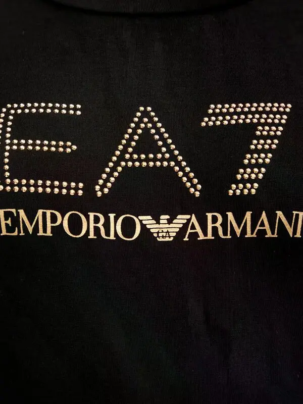 EA7 Embellished-logo T-shirt