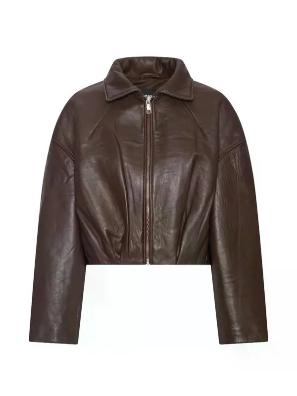 ROTATE BY BIRGER CHRISTENSEN Bonded Leather Jacket