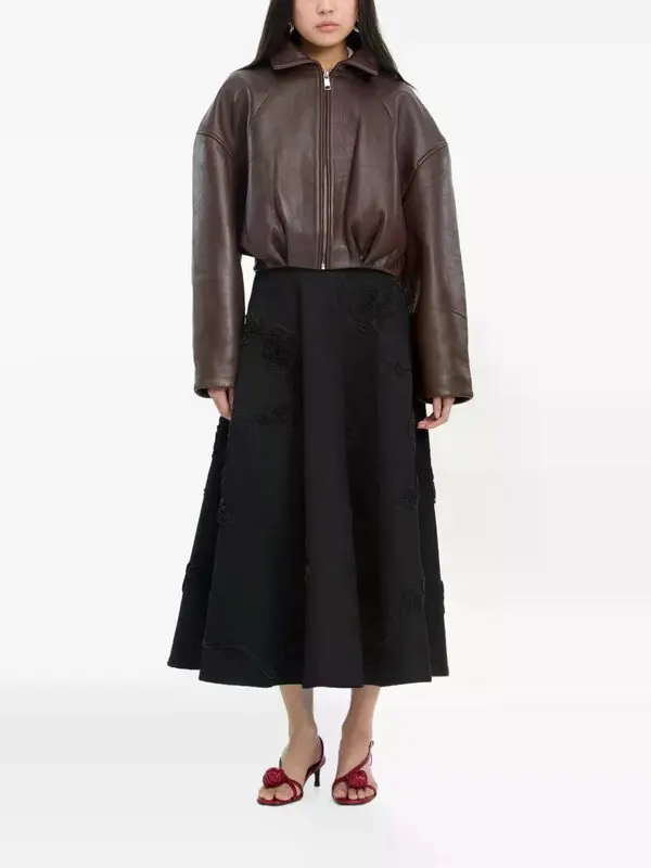 ROTATE BY BIRGER CHRISTENSEN Bonded Leather Jacket