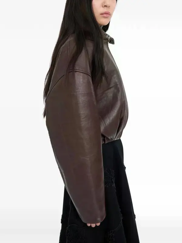 ROTATE BY BIRGER CHRISTENSEN Bonded Leather Jacket