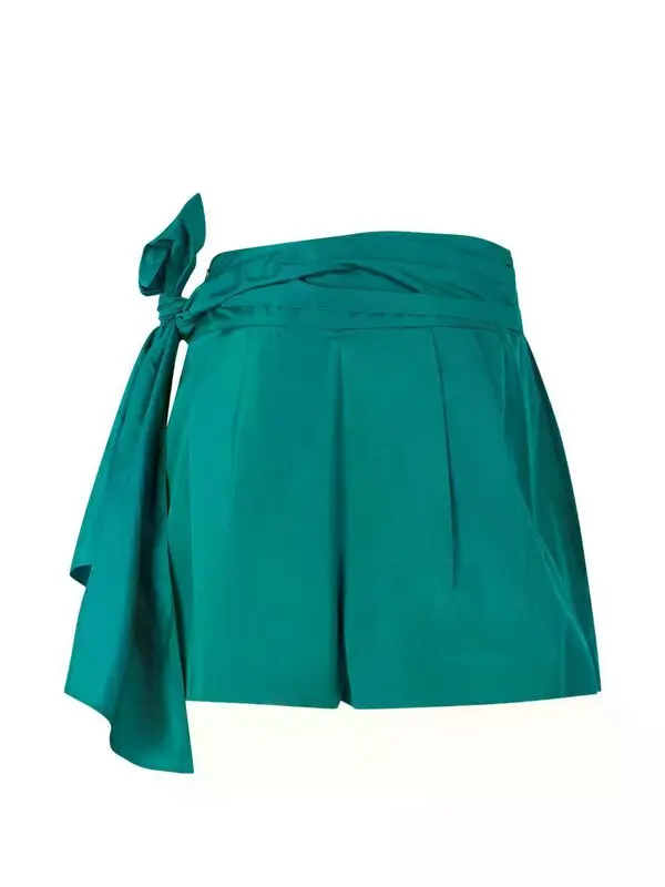 Alberta Ferretti Tie-fastening Pleated Wrap Mini Skirt