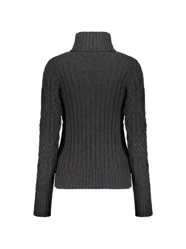 MOORER Anna Cable-knit Roll-neck Sweater