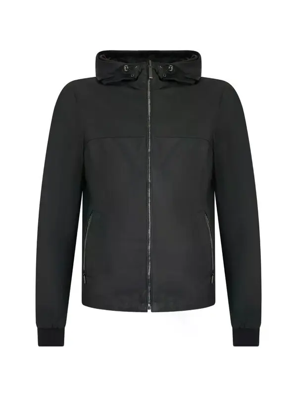MOORER Hooded Zip-up Jacket