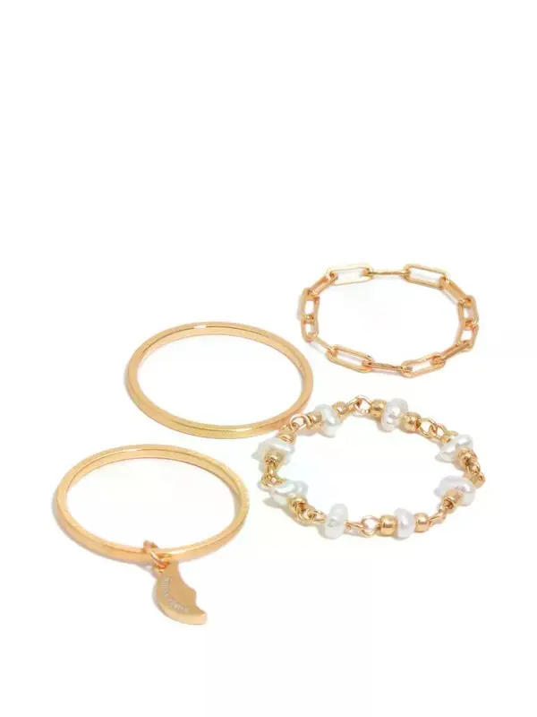 Bimba Y Lola Moon Brushed Rings