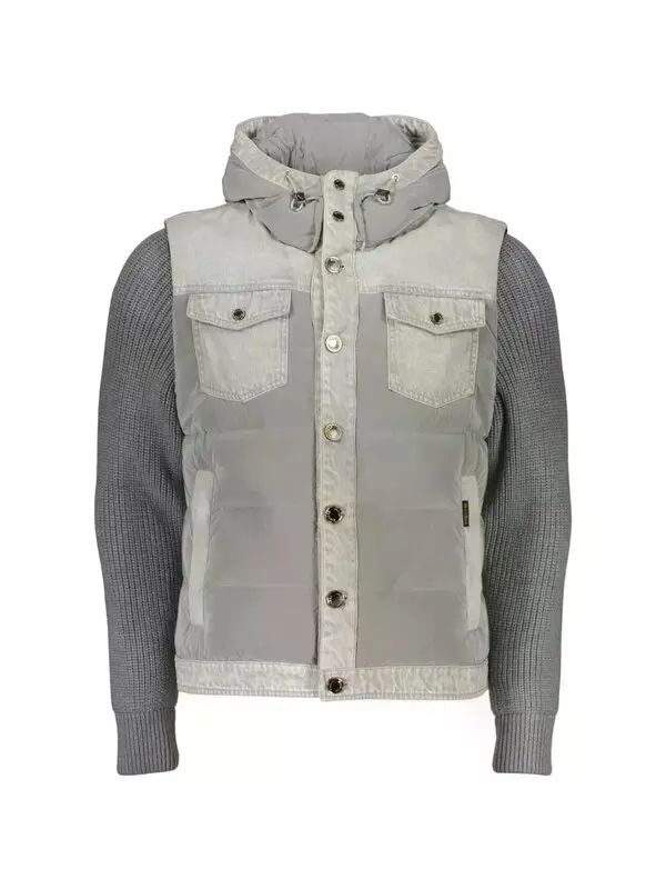 MOORER Hooded Padded Jacket With Detachable Sleeves