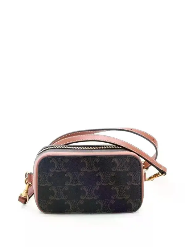 Celine Vanity Case Triomphe Coated Canvas Mini Satchel