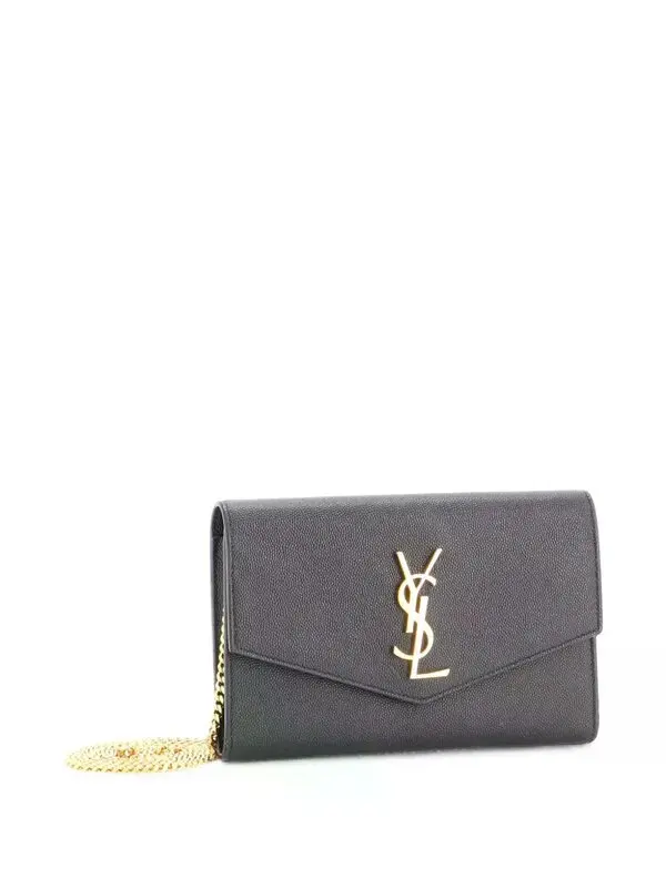 Saint Laurent Uptown Chain Wallet Leather Crossbody Bag