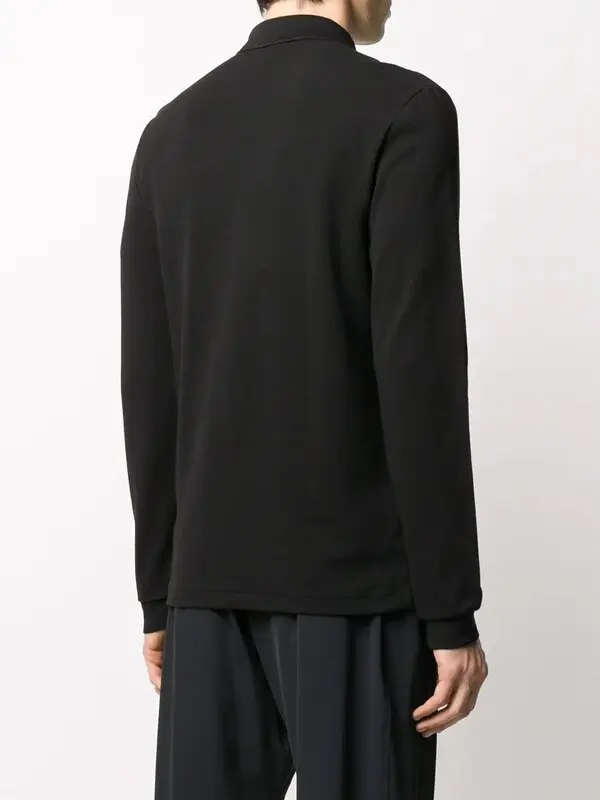 Lacoste Classic Fit Long-sleeved L.12.12 Polo - Black