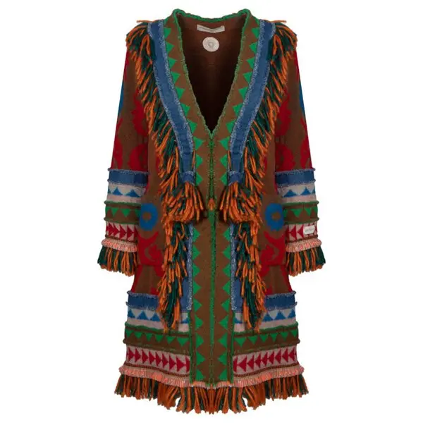 THE EXTREME COLLECTION Long Knit Wool Cardigan Jacket