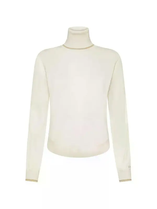 SUN 68 Lurex-trim Roll-neck Sweater