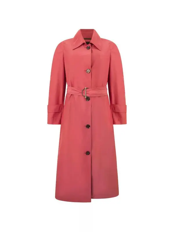 MOORER Belted Button-down Coat