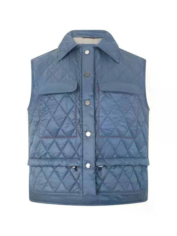 MOORER Quilted Drawstring Gilet