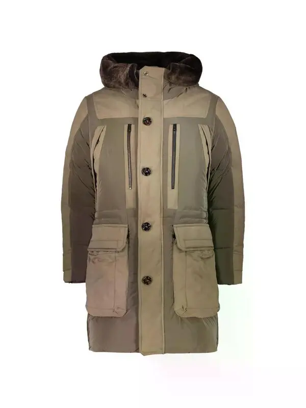 MOORER Fur-trim Hooded Parka