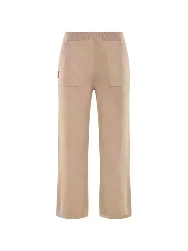 MOORER Ribbed Waistband Straight-leg Trousers