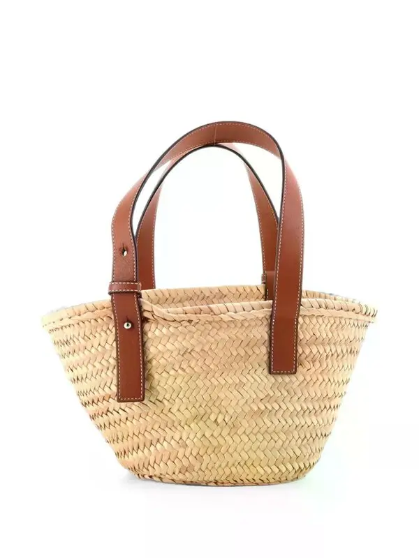 Loewe Small Raffia Tote Bag - Brown