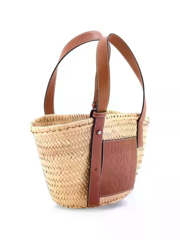 Loewe Small Raffia Tote Bag - Brown