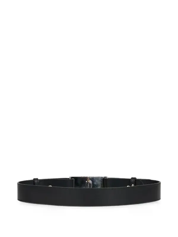 Alberta Ferretti Crystal-embellished Leather Belt