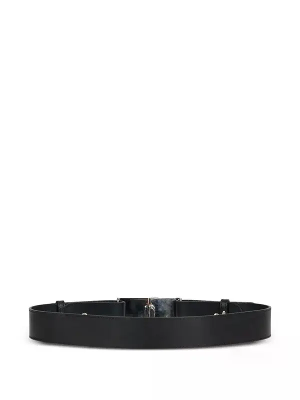 Alberta Ferretti Crystal-embellished Leather Belt