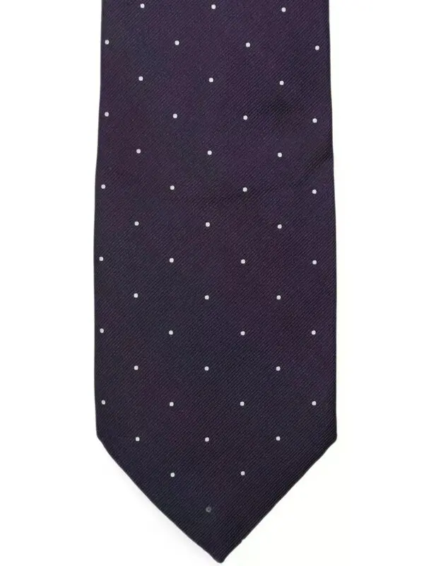 TOM FORD Polka-dot Silk Neck Tie - Purple