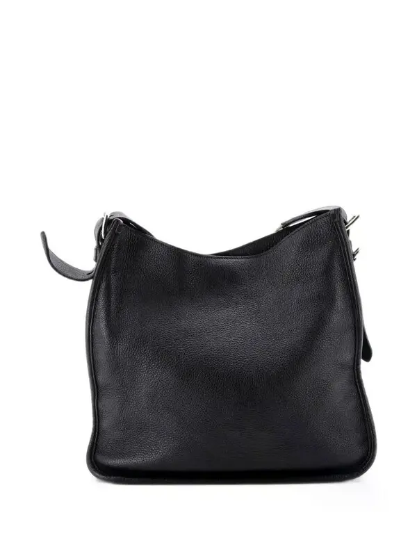 Prada Logo Strap Leather Medium Hobo Bag