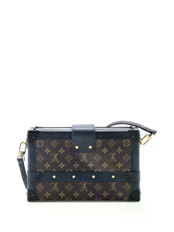 LOUIS VUITTON Petite Malle Handbag Monogram Canvas Clutch Bag