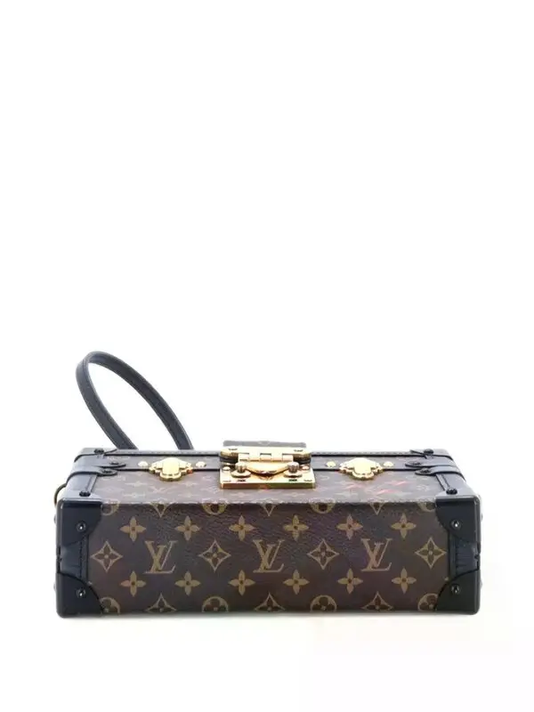 LOUIS VUITTON Petite Malle Handbag Monogram Canvas Clutch Bag