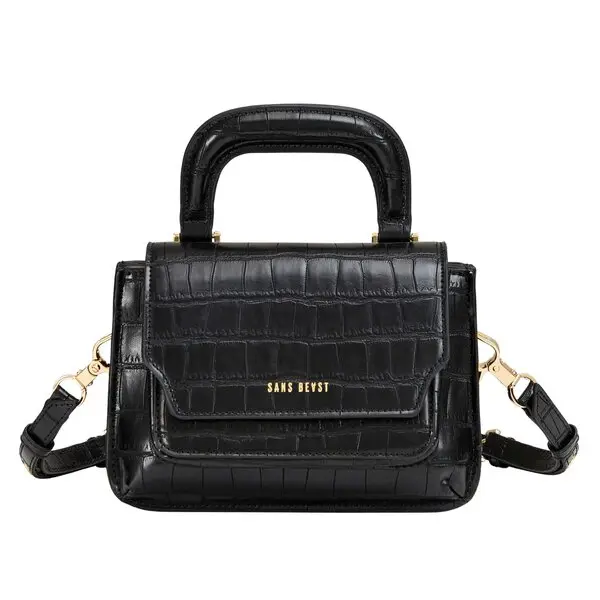 SANS BEAST Reader Satchel Noir + Gold