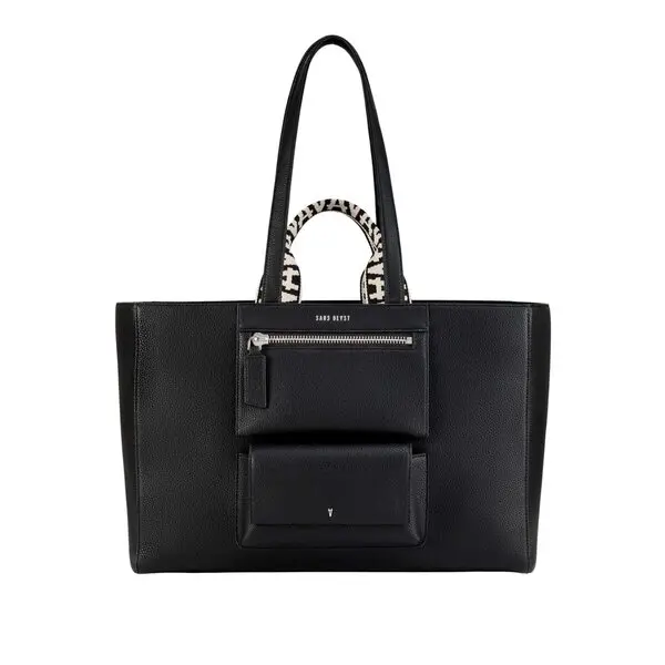 SANS BEAST All Hours Tote Noir + Silver