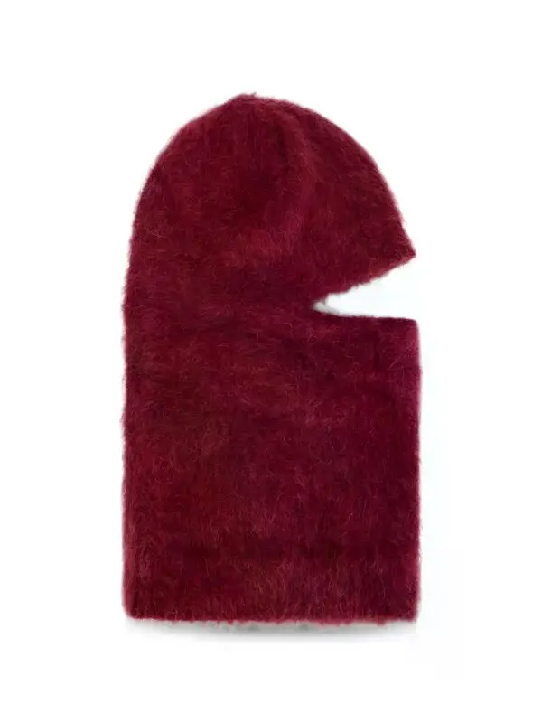 Alberta Ferretti Mohair-blend Knitted Balaclava