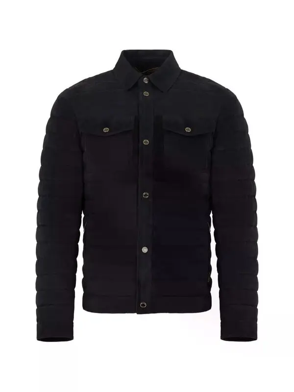 MOORER Quilted Button-front Jacket