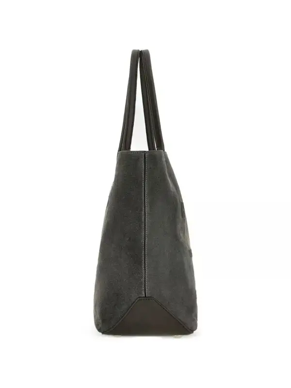 Hogan Suede Shopper Bag With Embossed Logo