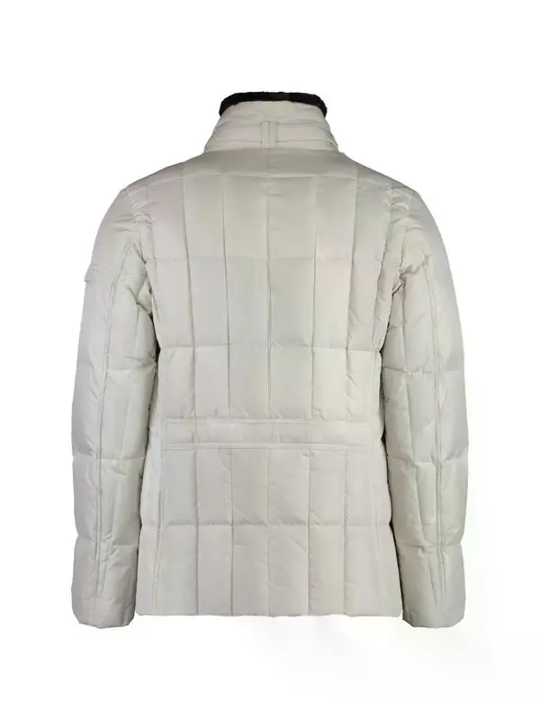 MOORER Down Jacket With Shearling Collar