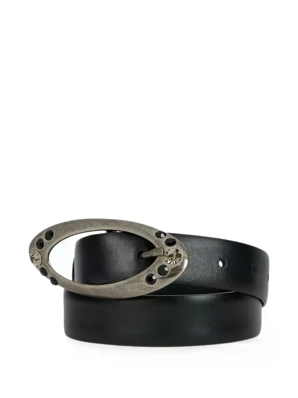 Alberta Ferretti Crystal-embellished Oval-buckle Belt