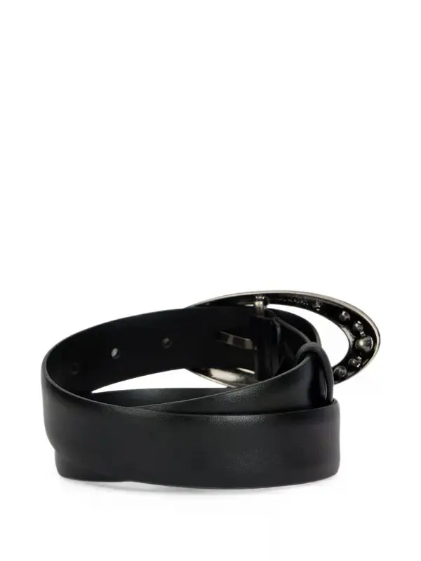 Alberta Ferretti Crystal-embellished Oval-buckle Belt