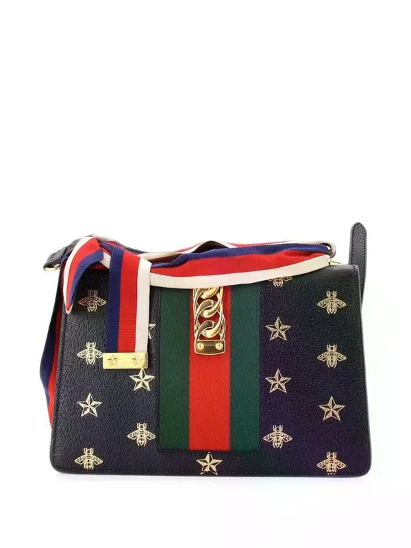 Gucci Sylvie Printed Leather Small Shoulder Bag