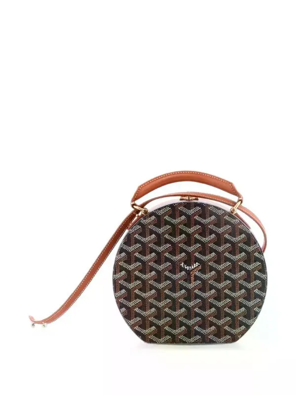 Goyard Alto Hatbox Bag Coated Canvas Satchel