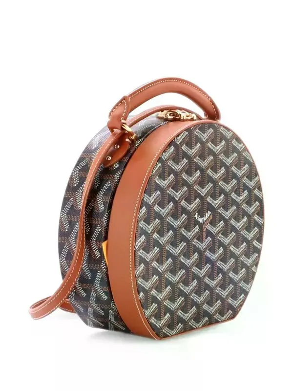 Goyard Alto Hatbox Bag Coated Canvas Satchel