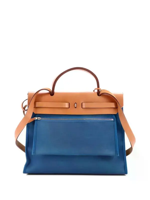 Hermès Herbag Zip Shoulder Bag - Blue