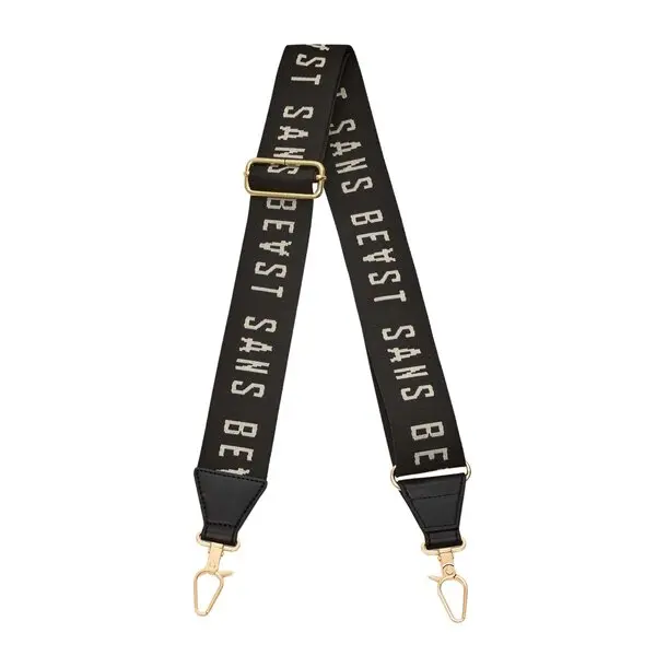 SANS BEAST Barricade Bag Strap Noir + Gold - Black