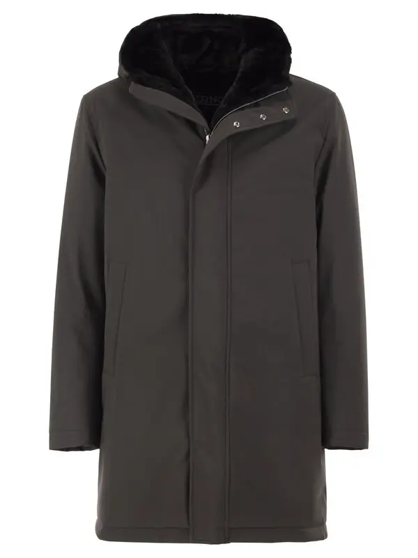 Herno Technical Hooded Coat