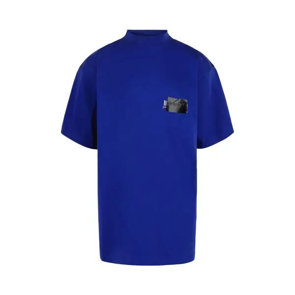 Balenciaga Gaffer Political Campaign Oversized T-shirt 'indigo/white/red - Blue