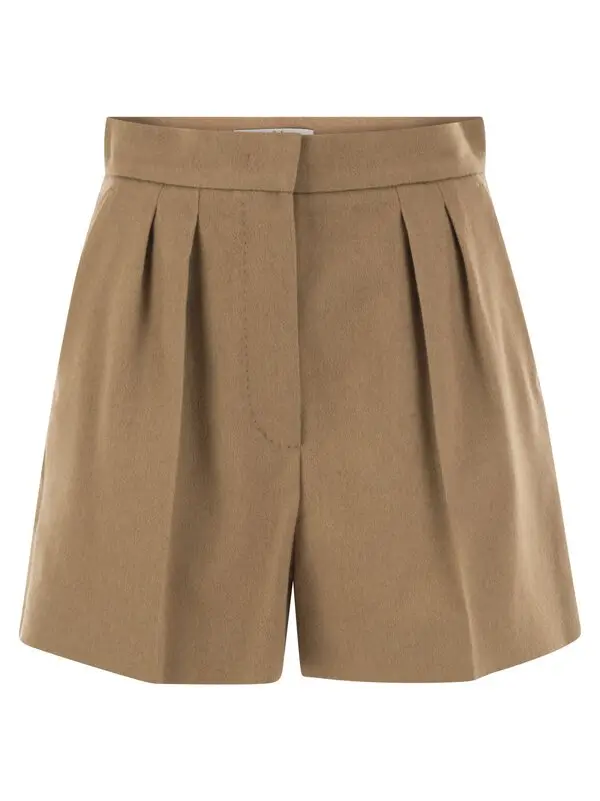 Max Mara Mxmvista Tailored Camel Shorts