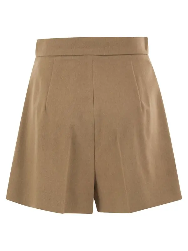 Max Mara Mxmvista Tailored Camel Shorts